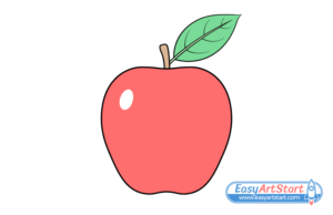 How to Draw an Apple Step by Step - EasyArtStart