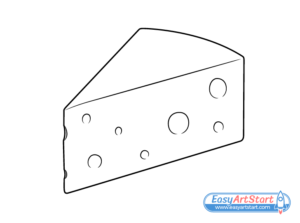 How to Draw Cheese in 4 Steps - EasyArtStart