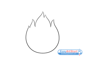 How to Draw Fire Step by Step - EasyArtStart