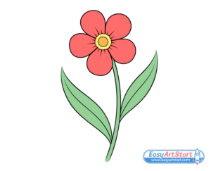 How to Draw a Flower Step by Step - EasyArtStart