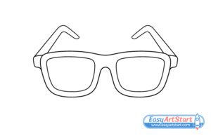 How to Draw Glasses in Six Easy Steps - EasyArtStart
