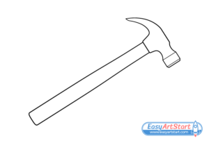 How to Draw a Hammer Step by Step - EasyArtStart