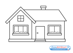 How to Draw a House Step by Step - EasyArtStart