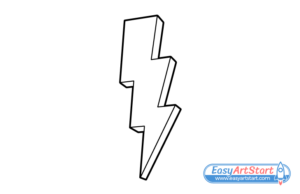 How to Draw a Lightning Bolt Step by Step - EasyArtStart
