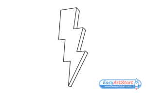 How to Draw a Lightning Bolt Step by Step - EasyArtStart