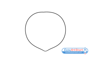 How to Draw a Peach in Six Steps - EasyArtStart
