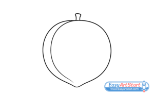 How to Draw a Peach in Six Steps - EasyArtStart