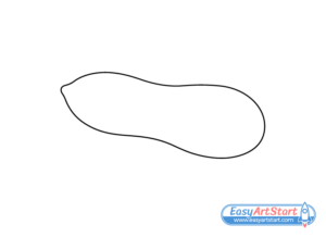 How to Draw a Peanut in 6 Steps - EasyArtStart