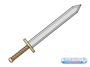 How to Draw a Sword (8 Easy Steps) - EasyArtStart