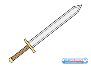 How to Draw a Sword (8 Easy Steps) - EasyArtStart