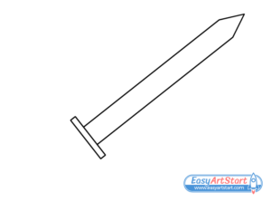 How to Draw a Sword (8 Easy Steps) - EasyArtStart