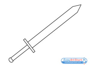 How to Draw a Sword (8 Easy Steps) - EasyArtStart