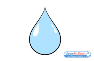 How to Draw a Water Drop in 4 Easy Step - EasyArtStart