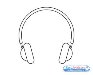 How to Draw Headphones Step by Step - EasyArtStart