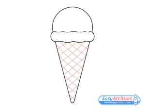 How to Draw an Ice Cream Step by Step - EasyArtStart
