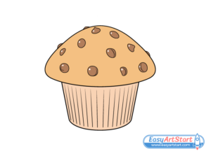 How to Draw a Muffin Step by Step - EasyArtStart