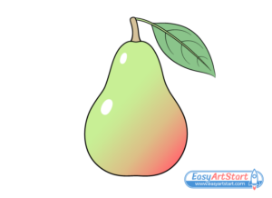 How to Draw a Pear (6 Easy Steps) - EasyArtStart