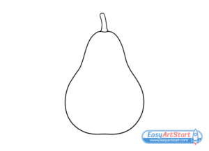 How to Draw a Pear (6 Easy Steps) - EasyArtStart
