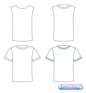 How to Draw a T-Shirt Step by Step - EasyArtStart