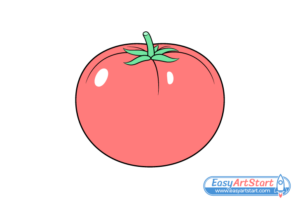 How to Draw a Tomato Step by Step - EasyArtStart