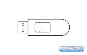 How to Draw a USB Stick (6 Easy Steps) - EasyArtStart