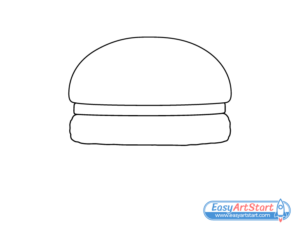 How to Draw a Burger in 12 Steps - EasyArtStart