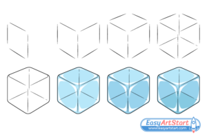 How to Draw an Ice Cube (8 Steps) - EasyArtStart
