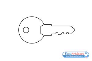 How to Draw a Key Step by Step (Easy) - EasyArtStart