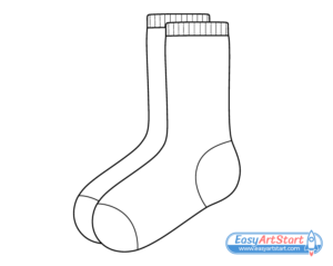 How to Draw Socks Step by Step - EasyArtStart