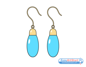How to Draw Earrings With a Nice & Simple Design - EasyArtStart
