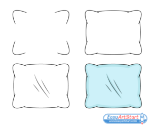 How to Draw a Pillow in 4 Quick Steps - EasyArtStart