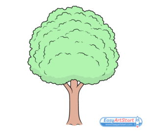 How to Draw a Tree (Simple 6 Step Guide) - EasyArtStart