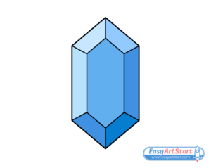 How to Draw a Gemstone With a Nice & Simple Shape - EasyArtStart