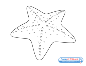 How to Draw a Starfish Step by Step - EasyArtStart